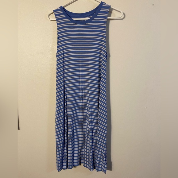 Time and Tru | Dresses | Cute Striped Sleeveless Long Mini Tee Shirt ...